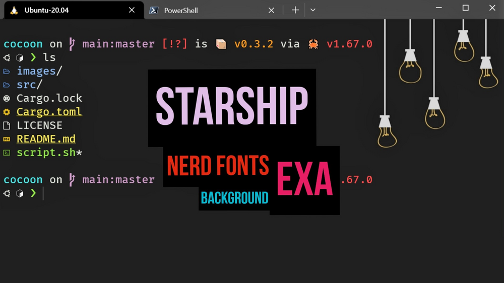 My Configs for a Fancy-Looking Terminal (starship, exa, fonts)